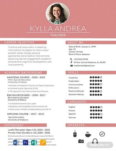 Resume Templates In Publisher