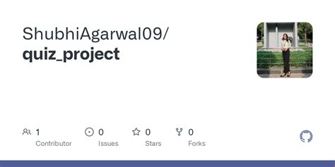 Github Shubhiagarwal09quizproject
