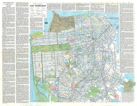 Ride The Muni Street Map And Transit Map Of San Francisco Flickr