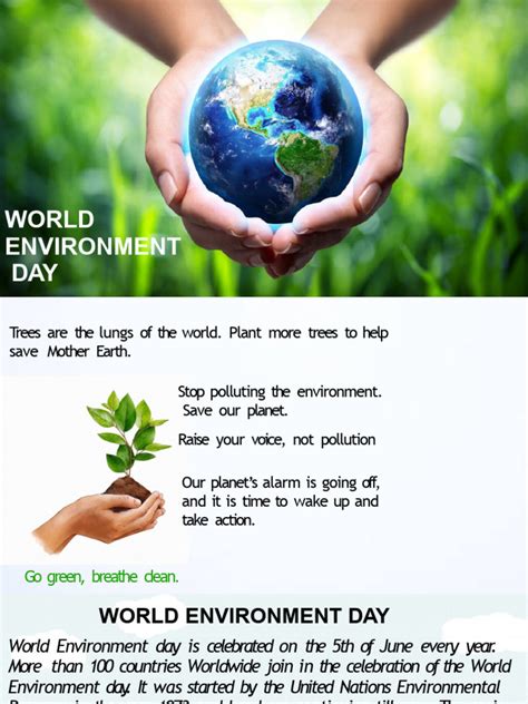 World Environment Day Ppt Orginal Pdf