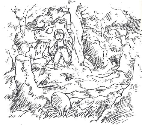 Sugimori Ken Red Pokemon Rhydon Nintendo Pokemon Pokemon Rgby Concept Art Official Art