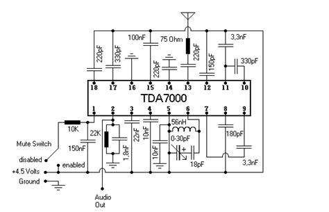 Fm Receiver With Tda7000 Electronic Circuits And Projects