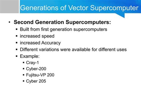 Vector Supercomputers And Scientific Array Processors Ppt