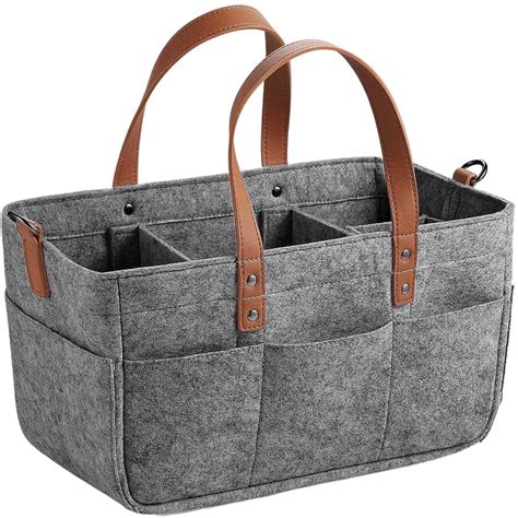 Felt Organizer Caddy File Folder Tote With Handle Portable Office Bag Teacher Babe