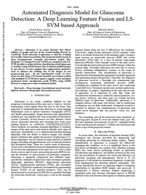 Automated Diagnosis Model For Glaucoma Detection A Deep Learning Feature Fusion And Ls Svm Based