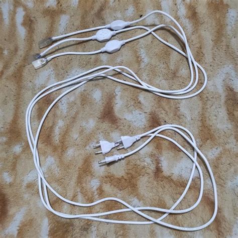 Jual Socket Adaptor Led Strip Panjang 2 Meter 220v Kabel Colokan Led Strip Jakarta Barat