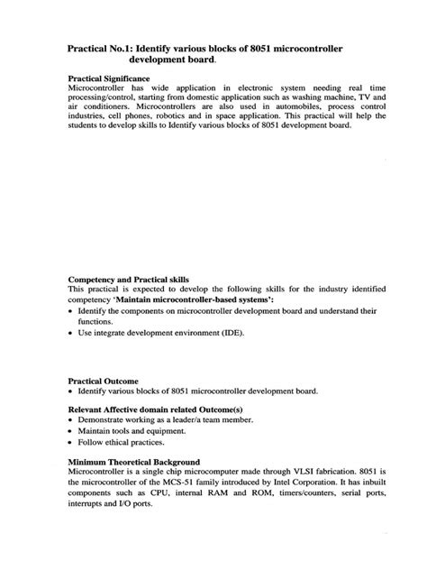 Microcontroller Lab Pdf