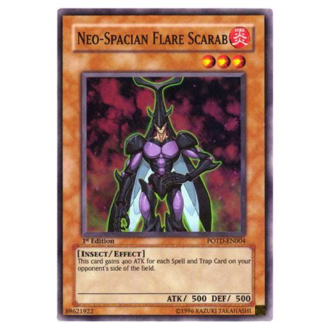 Yu Gi Oh Power Of The Duelist Neo Spacian Flare Scarab Super Rar