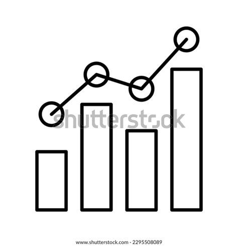 Data Analytic Diagram Chart Outline Icon Stock Vector Royalty Free