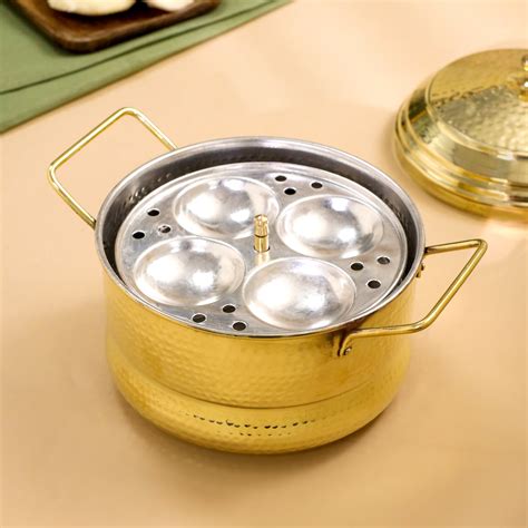 Brass Idli Cookermaker 8 Inch Vedansh Craft
