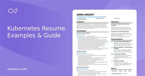 5 Kubernetes Resume Examples And Guide For 2024