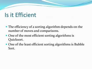 Sorting Algorithms PPT
