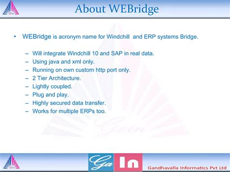 WEBridge SAP Windchill And SAP Integration PDF