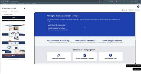Screenshot To Code Loutil Ia Générateur De Landing Page Tailwind