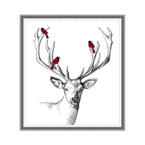 사슴 패턴 중국어 십자수 스티치 세트 캔버스 자수 키트 인쇄 직물 14ct 11ct Diy 바느질 작업 Dmc 스레드패키지 Aliexpress