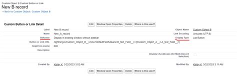 How To Create Url Link Button For Custom Objects To Pre Fill Fields