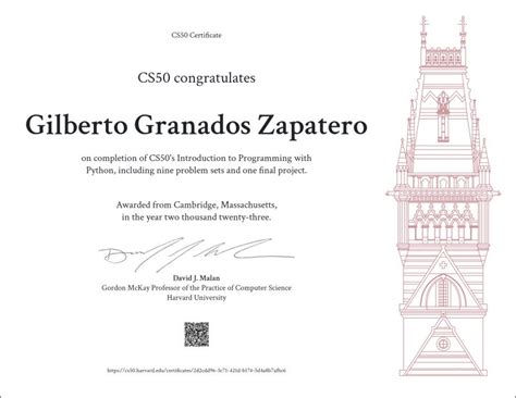 Gilberto Granados Zapatero On Linkedin Python Cs50