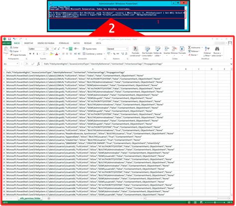 Pantallazos Es Windows Server Listar Carpetas Compartidas Con Sus Permisos A Un Archivo CSV
