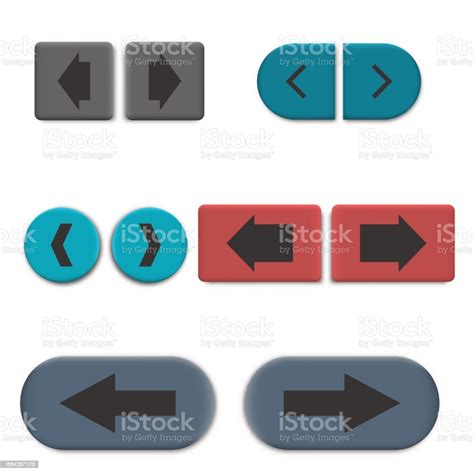 3 차원 효과 벡터 일러스트 레이 션으로 세련 된 여러 웹 버튼 0명에 대한 스톡 벡터 아트 및 기타 이미지 0명 3차원 형태 노랑 Istock