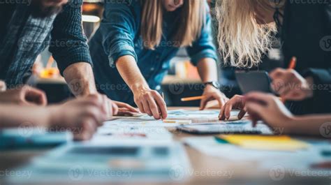 Teamwork And Collaboration In Project Planning Business Team Meeting