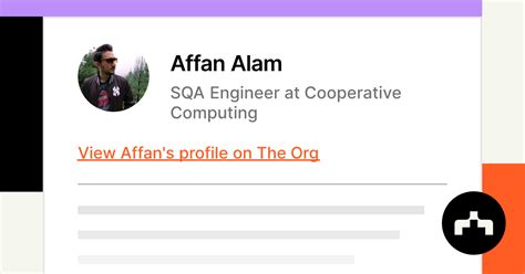 Affan Alam Sqa Engineer At Cooperative Computing The Org