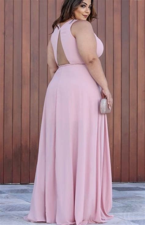 Plus Size Plunge Neckline Dress Designarche