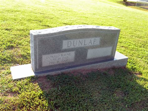 Donald Wayne Dunlap 1945 2000 Find A Grave Memorial
