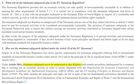 Eu Taxonomy Alignment Will Require Companies To Have Due Diligence