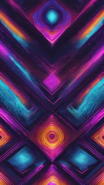 Premium Ai Image Retro Syntwave Space Repeating Pattern Premium Ai Image Retro Syntwave Space Repeating Pattern