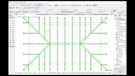 How To Create A Roof Framing Plan In Archicad Youtube