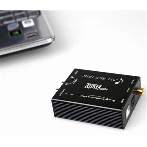 MUSE Mini USB DAC PCM Sound Card Optical Coaxial Decoder USB To S PDIF Converter Black