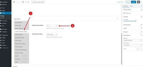 How Can I Have Overlay Header Only For Home Page Documentation