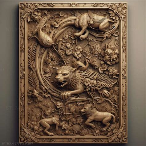 Patterns And Decorations Stl Parts 2 Pattern 2734 3d Stl Model For Cnc