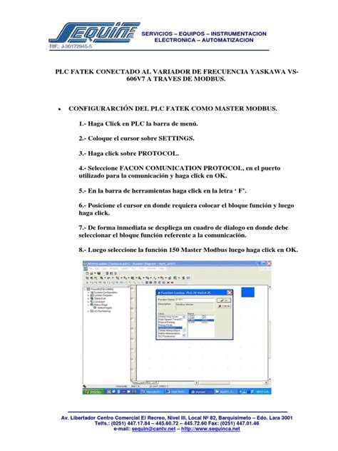 fatek modbus pdf ingeniería de sistemas tecnología de información
