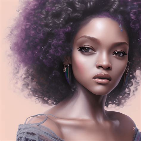 Ebony Princess Maiden Digital Graphic Creative Fabrica