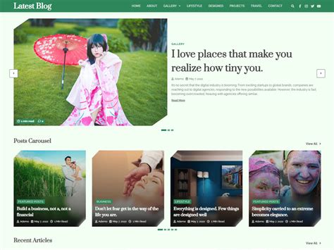 Latest Blog Wordpress Theme
