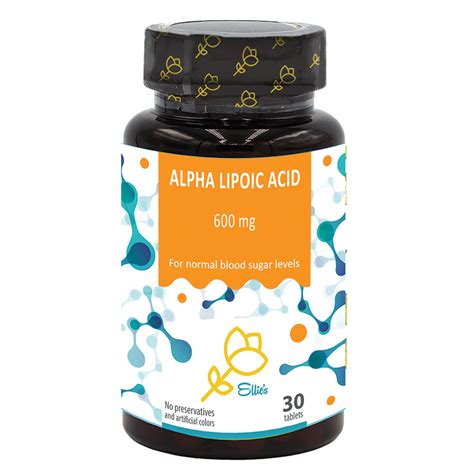Алфа липоева киселина Ellies 30 таблетки за контрол на кръвната захар