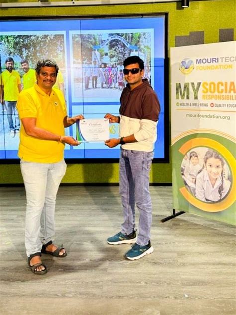 Chilla Sarath Kumar Reddy On Linkedin Mouritech Mouritechcsr