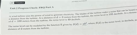 solved ap precalculusunit 2 ﻿progress check frq part aa