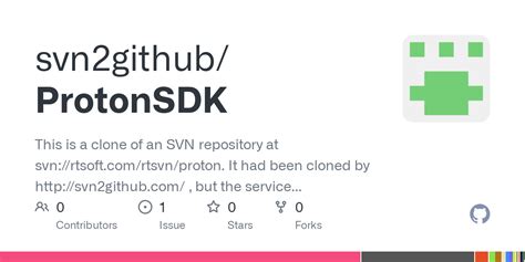 Github Svn2githubprotonsdk This Is A Clone Of An Svn Repository At Svnrtsvn