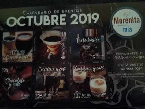 Menu At Café Morenita Mía Península Guadalajara C Península 2710 C