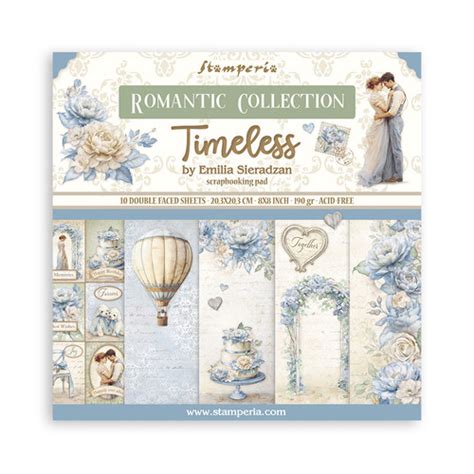 Stamperia Timeless 10 8 X 8 Sheets Bonus Sheets Scrapncreate