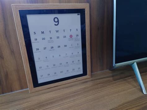 This Large Raspberry Pi Powered E Ink Calendar Ensures Youll Never Fo