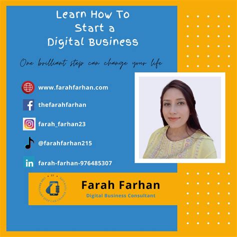 Farah Farhan On Linkedin Learn How To Start A Digital Business