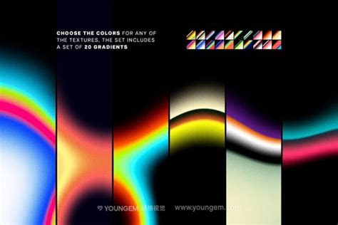 20款未来科幻超现实主义迷幻酸性抽象艺术霓虹流体渐变背景素材模板 花瓣网