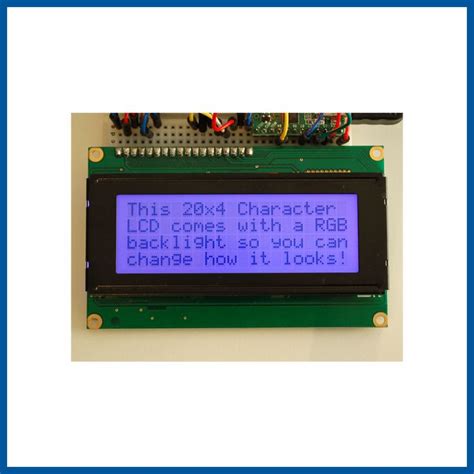 Adafruit Rgb Backlight 20x4 Lcd Extras Display Lcd Display Extra