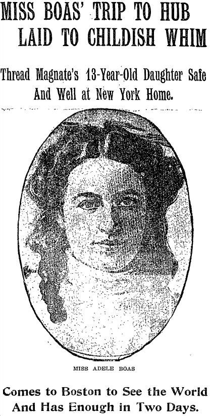 Before Dorothy Arnold There Was Adele Boas The New York City Heiress Who Went Missing And Came