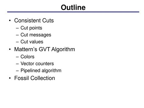 Ppt Parallel And Distributed Simulation Using Global Virtual Time Part 2 Powerpoint