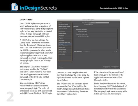 indesign template essentials grep styles creativepro network