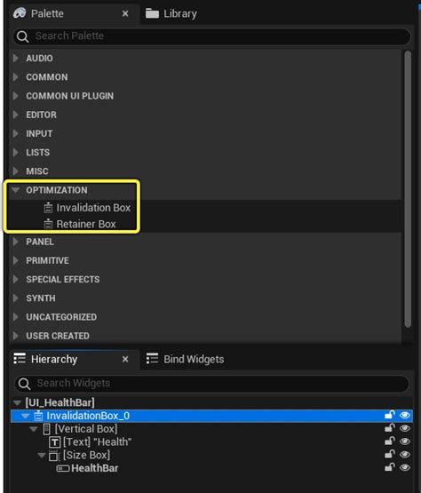 invalidation in slate and umg for unreal engine unreal engine 5 4 documentation epic